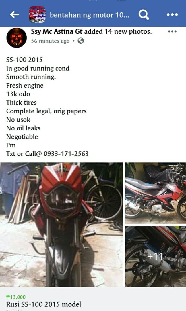 Rusi Ss-100 2015, Motorbikes, Motorbikes for Sale on Carousell