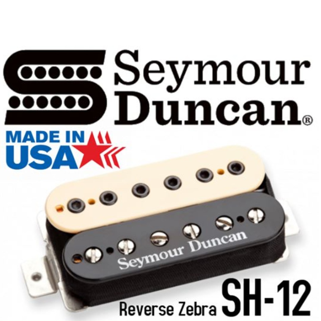 Seymour Duncan SH-12 Screamin' Demon Humbucker Pickup- Reverse Zebra, Hobbies & Toys, Music ...