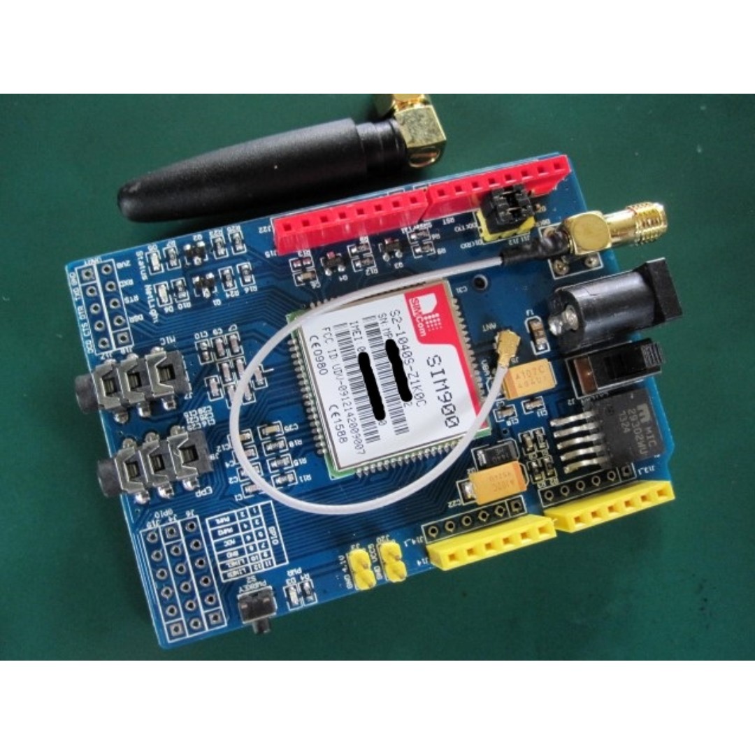 SIM900 Wireless Module GSM GPRS Shield Arduino (with SIM card holder ...