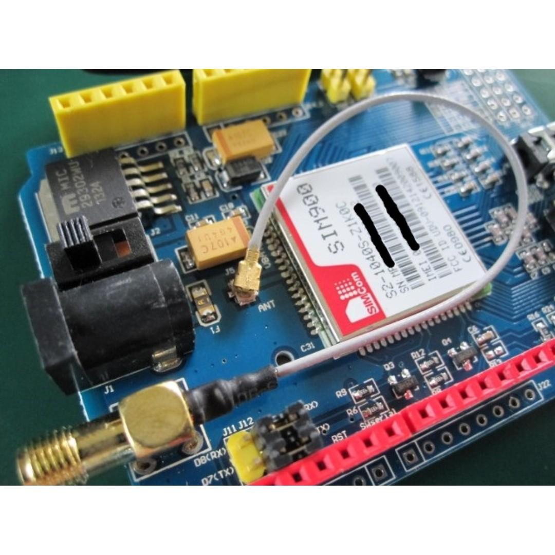 SIM900 Wireless Module GSM GPRS Shield Arduino (with SIM card holder ...