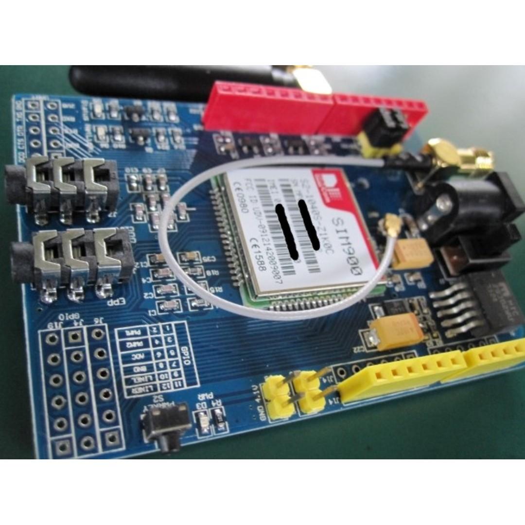 SIM900 Wireless Module GSM GPRS Shield Arduino (with SIM card holder ...