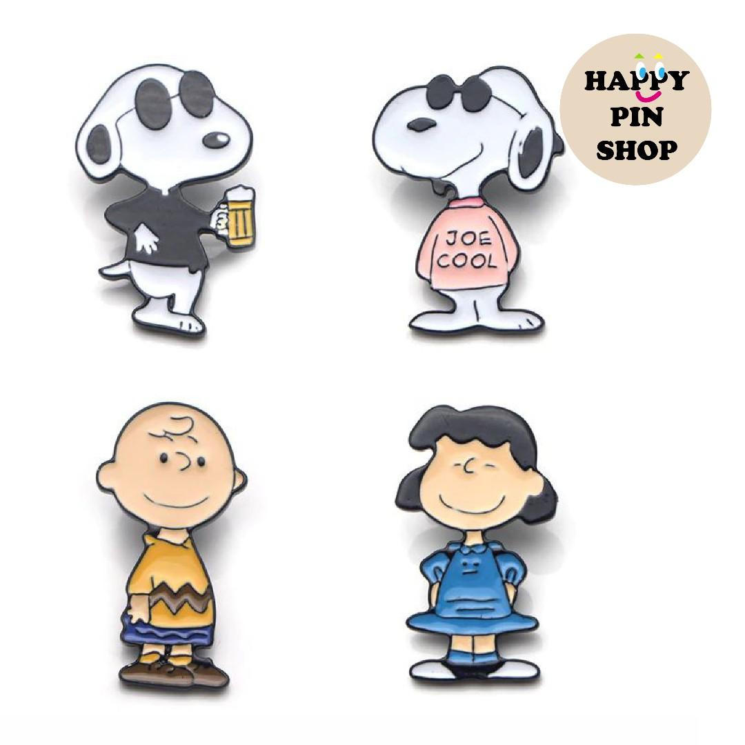 Snoopy, Charlie Brown Enamel Pins, Hobbies & Toys, Toys & Games on ...