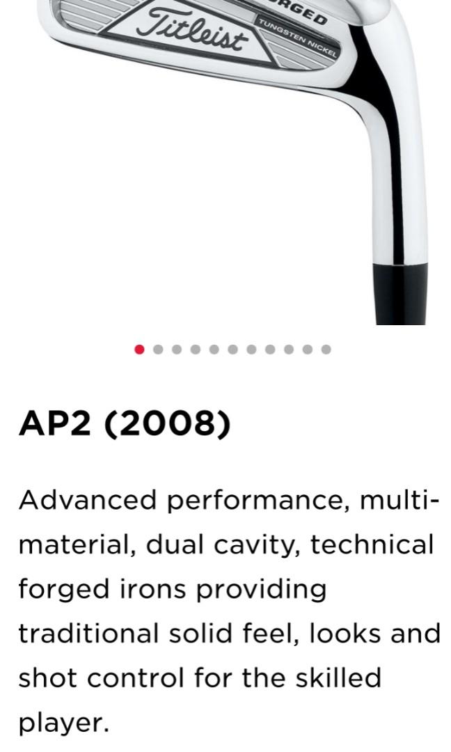 Titleist AP2 Forged irons(Gen-1), Sports Equipment, Sports & Games ...