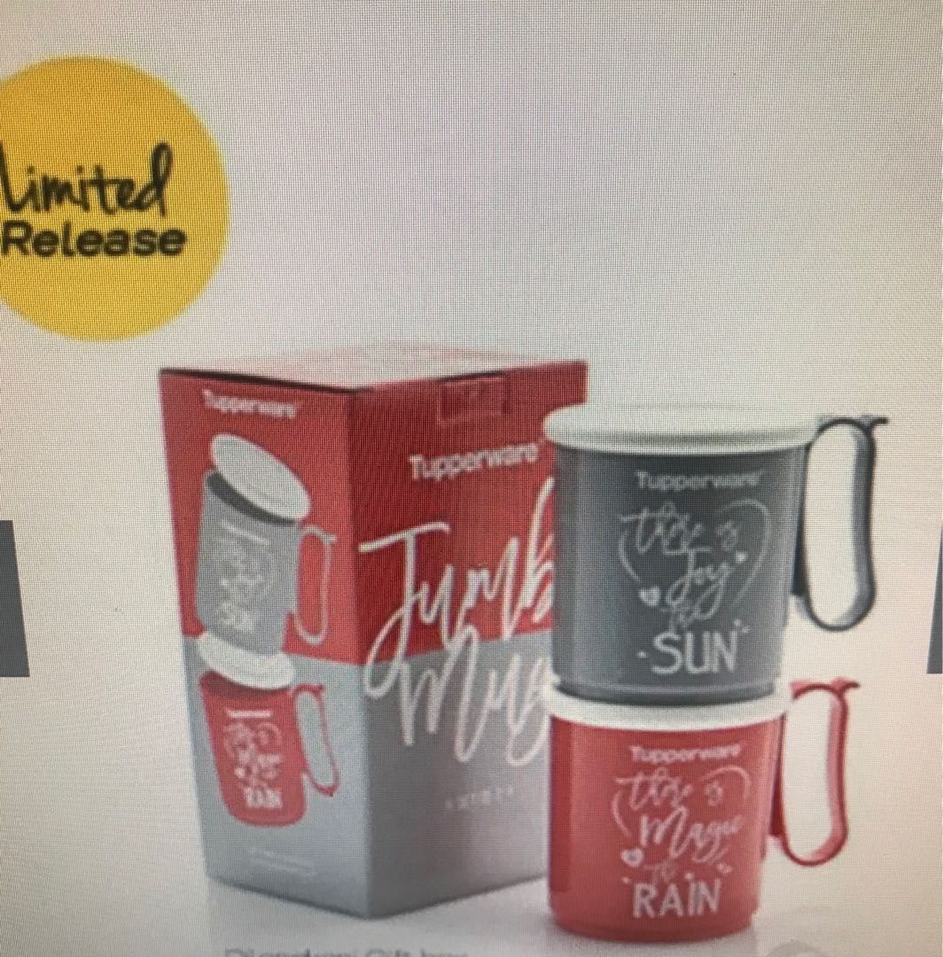 Tupperware Jumbo Mug Set, Furniture & Home Living, Kitchenware ...