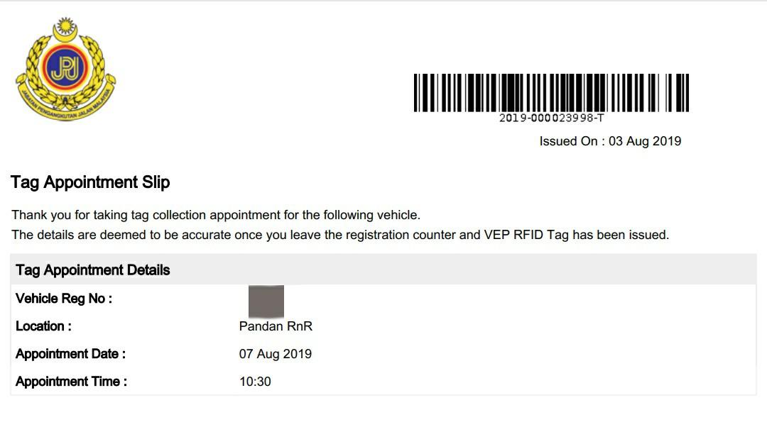 VEP registration, Car Accessories, Accessories on Carousell