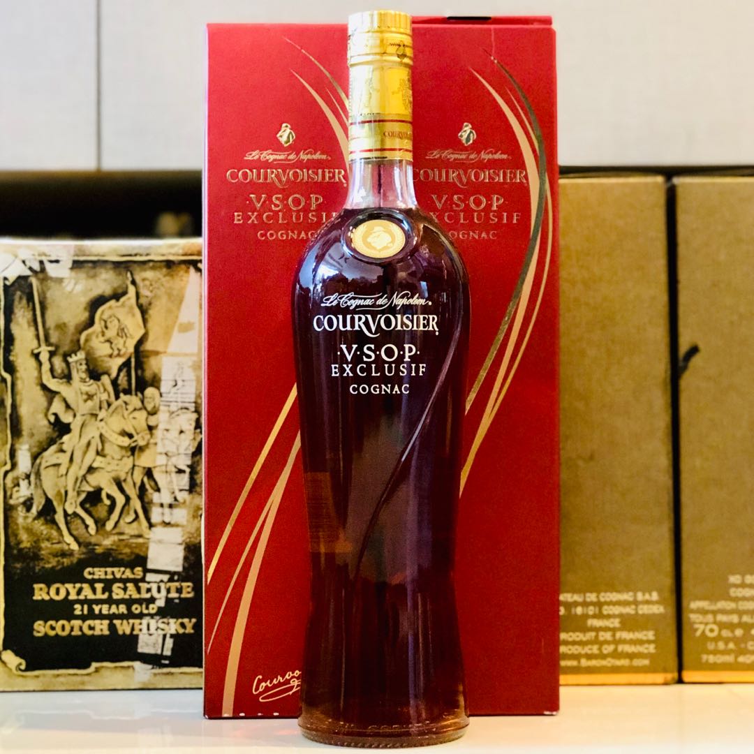 0.7L Courvoisier VSOP Exclusif Cognac w Box, Food & Drinks, Alcoholic ...