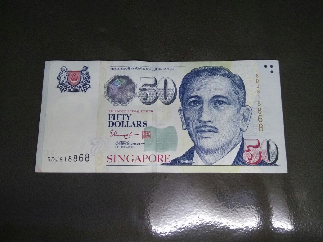 (818868) Singapore Portrait series $50 dollar bank note currency, Hobbies & Toys, Memorabilia ...
