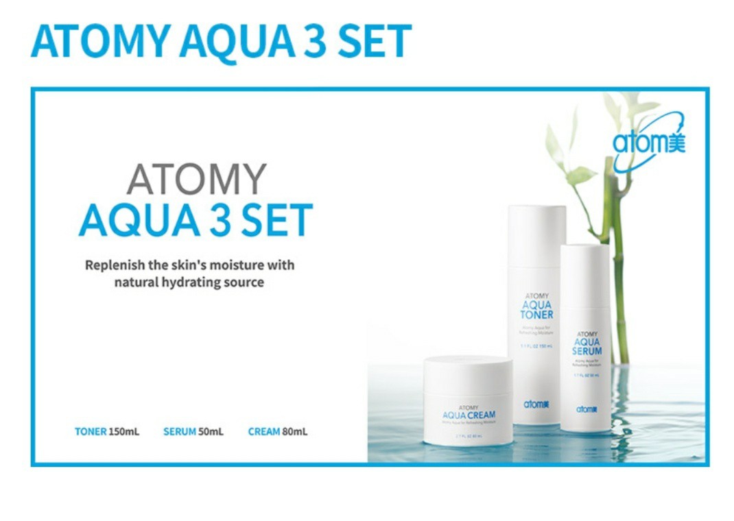 Atomy Aqua 3 set, Beauty & Personal Care, Face, Face Care on Carousell