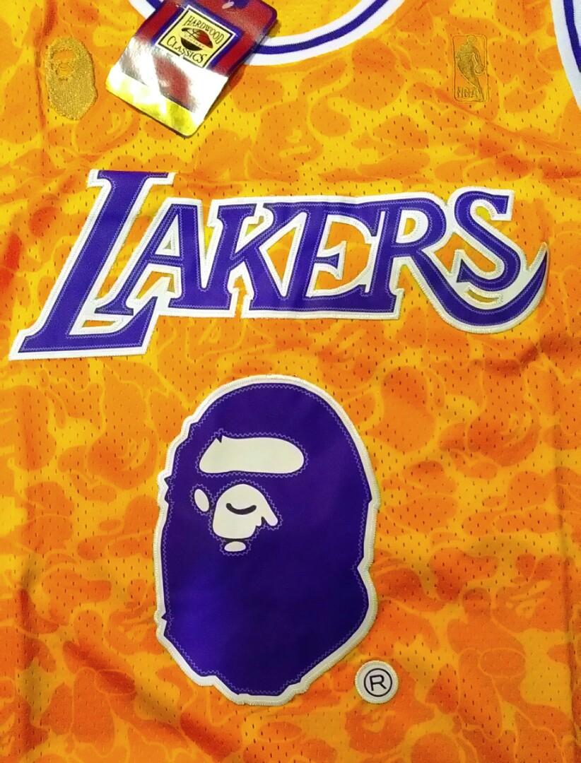 Bape A bathing ape lakers nba basketball jersey mens, Men's Fashion ...