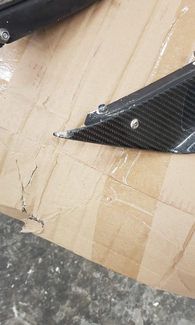 Canard for evo x varis v2 bumper, Car Accessories, Accessories on Carousell