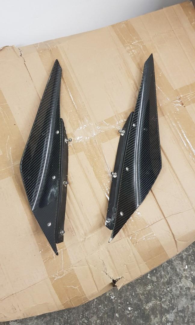 Canard for evo x varis v2 bumper, Car Accessories, Accessories on Carousell