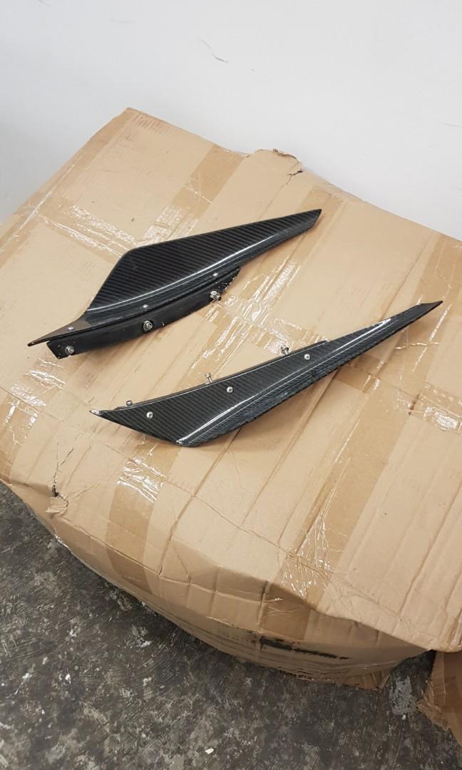 Canard for evo x varis v2 bumper, Car Accessories, Accessories on Carousell