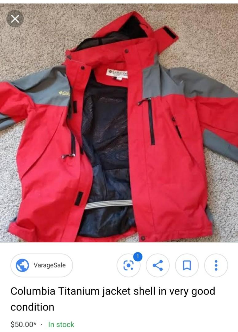 COLUMBIA TITANIUM CERAMIC TECHNOLOGY WATERPROOF JACKET on Carousell