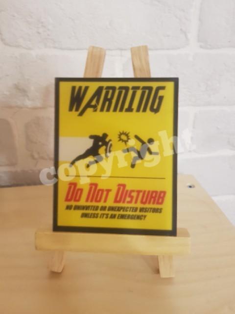 Customised Acrylic Marvel Door Sign, Hobbies & Toys, Stationery & Craft ...