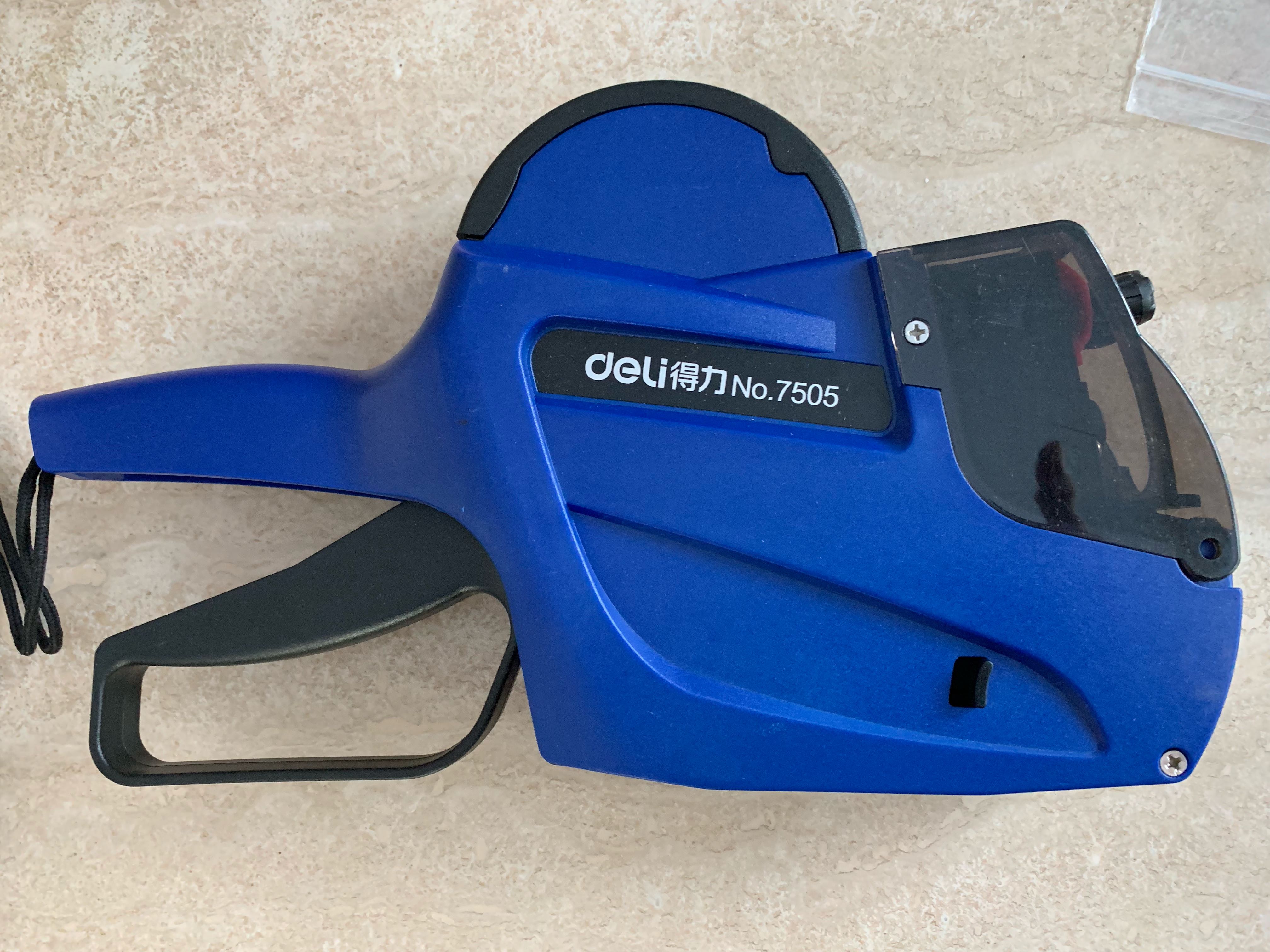 Double Price tag label gun Deli 7505, Hobbies & Toys, Stationery ...