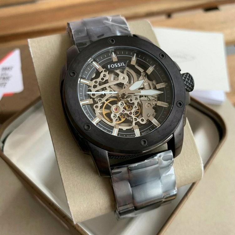 Fossil Original ME3080 MODERN MACHINE AUTOMATIC BLACK STAINLESS STEEL ...