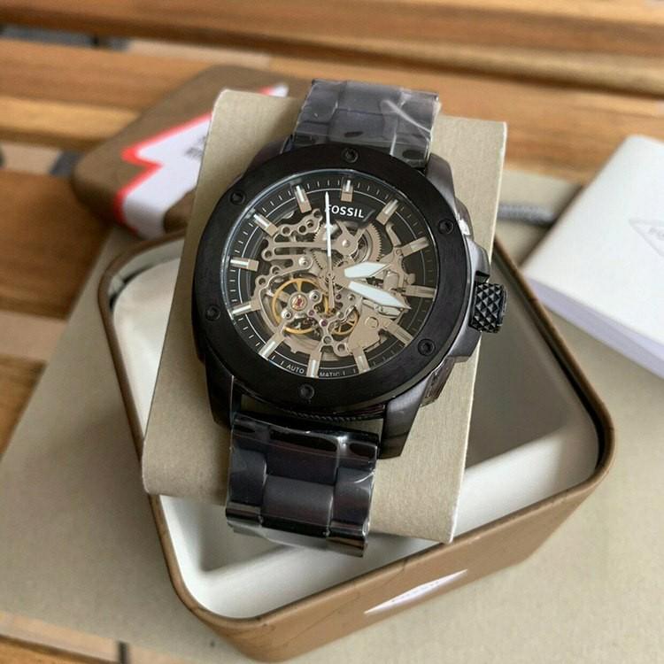 Fossil Original ME3080 MODERN MACHINE AUTOMATIC BLACK STAINLESS STEEL ...