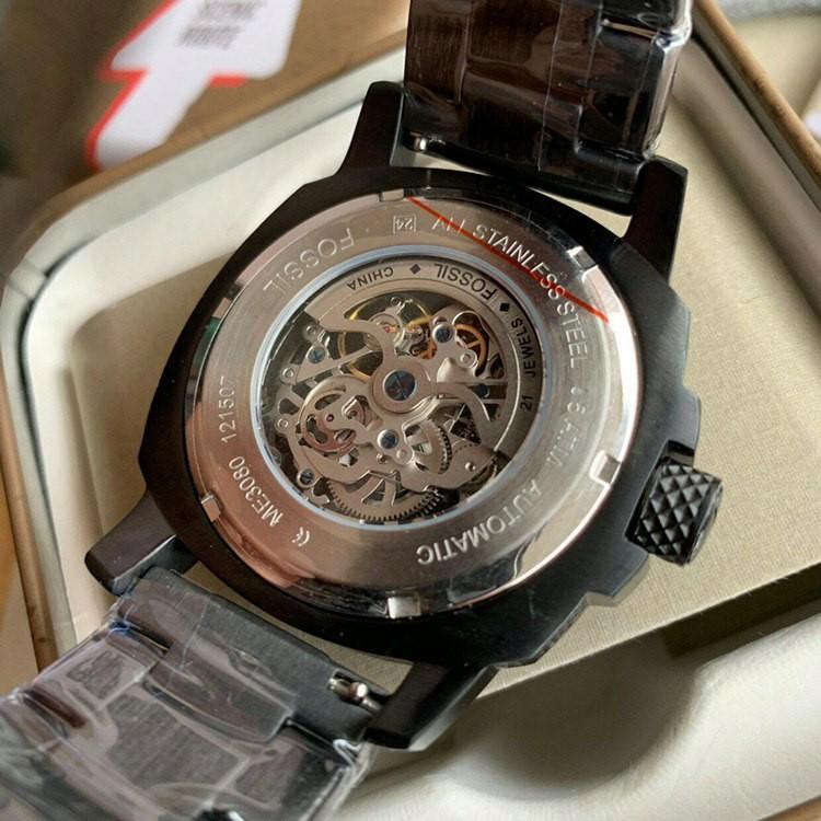 Fossil Original ME3080 MODERN MACHINE AUTOMATIC BLACK STAINLESS STEEL ...