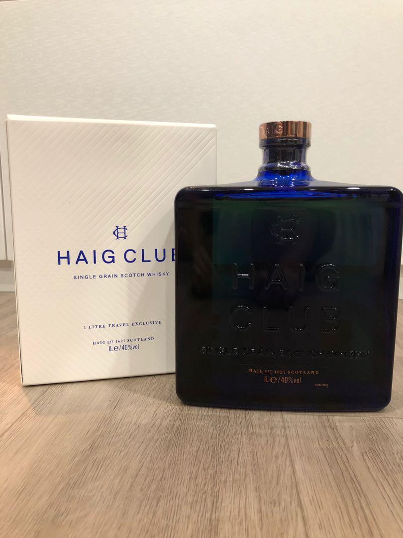 Haig Club Whisky 1 Litre, Food & Drinks, Alcoholic Beverages on Carousell