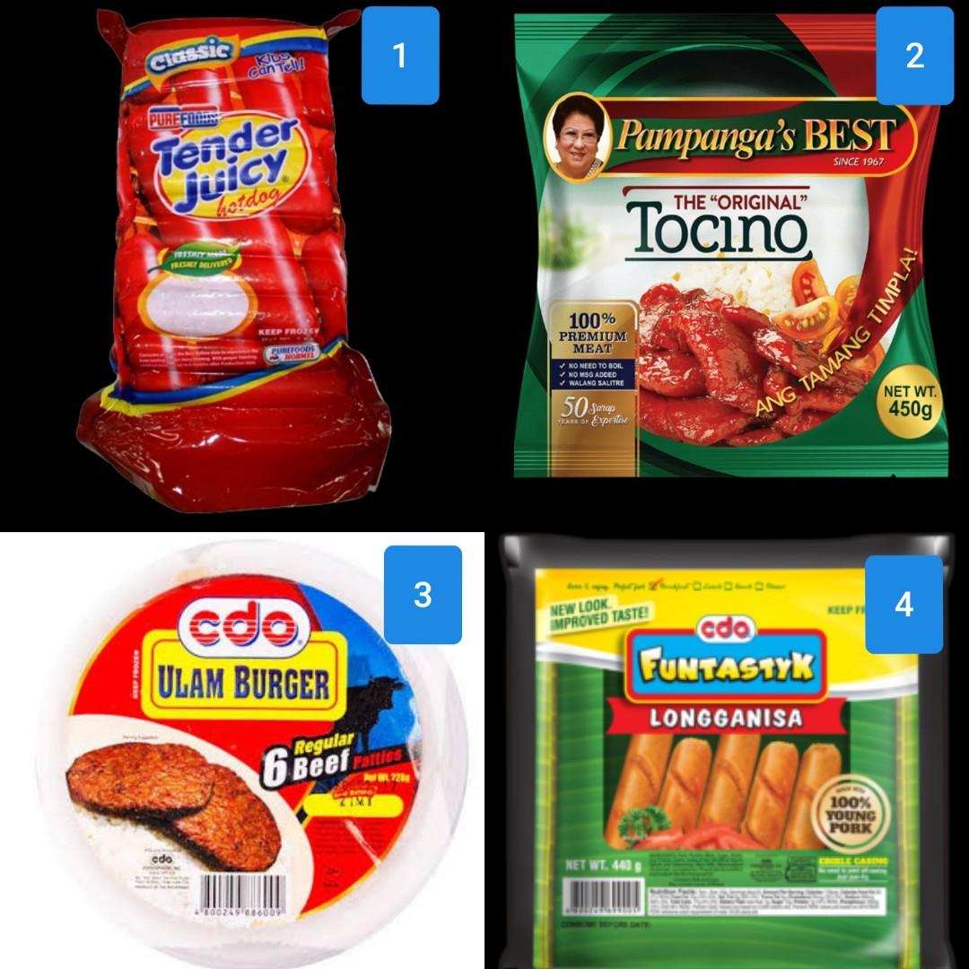 Hotdog / longganisa / burger patty, Food & Drinks, Chilled & Frozen ...