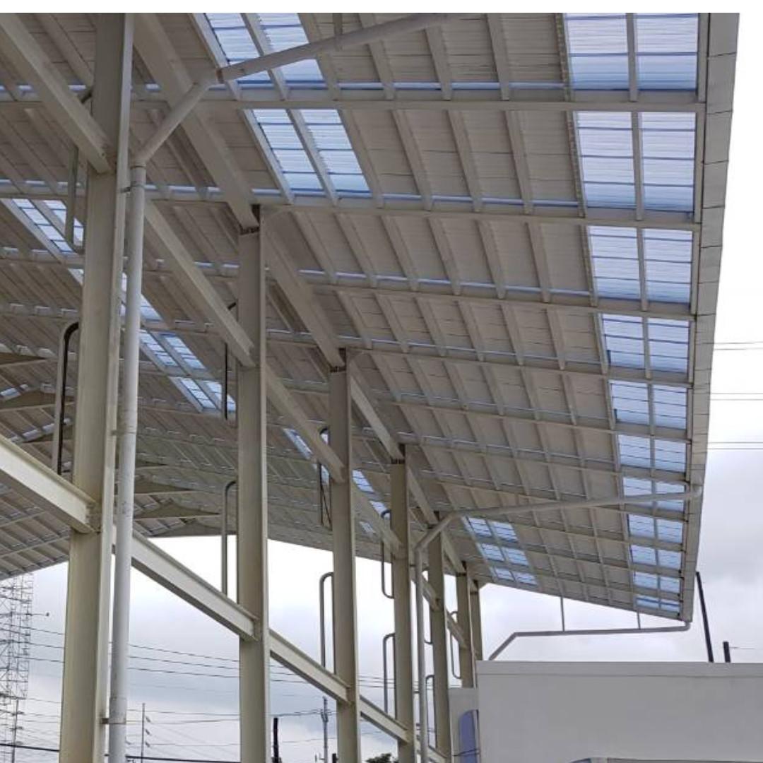 Longspan Ribtype Polycarbinate Fiberglass Roof, Commercial & Industrial ...