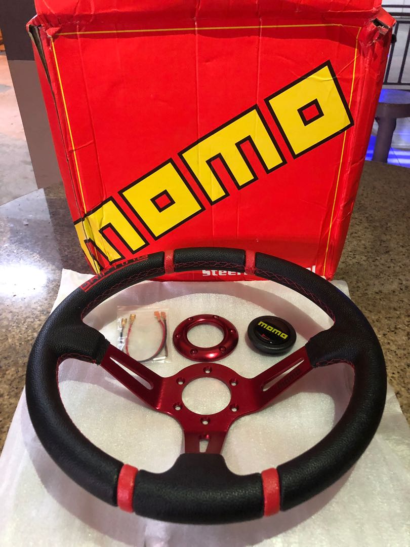 Momo Sports Steering Wheel, Car Accessories, Accessories on Carousell