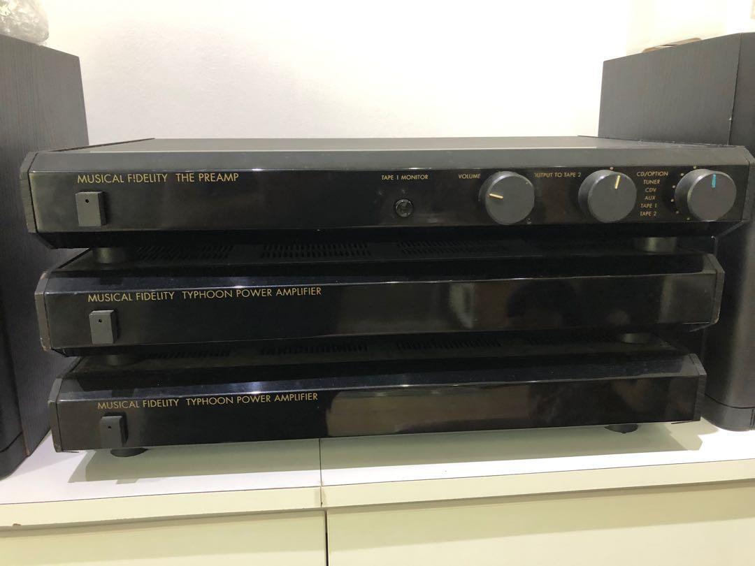 Musical Fidelity - The Preamp x 1 units and Typhoon Power Amp x 2 units ...