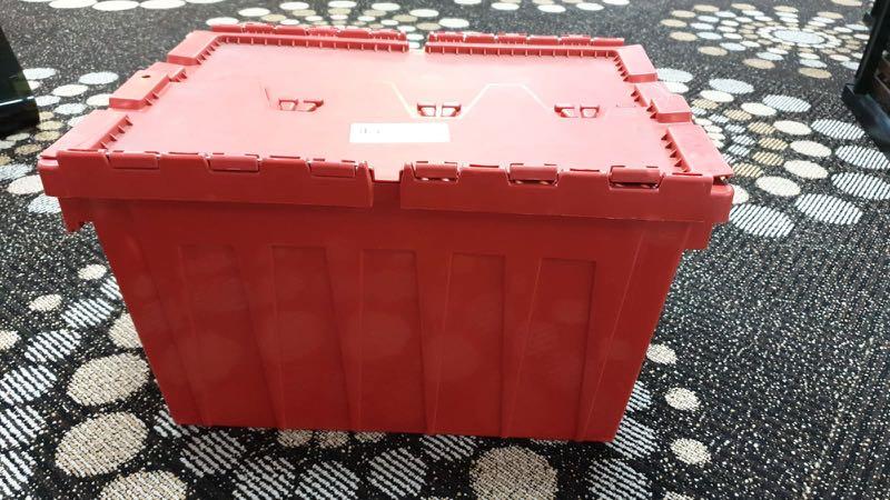 Redmart groceries box hard solid plastic red, Furniture & Home Living ...