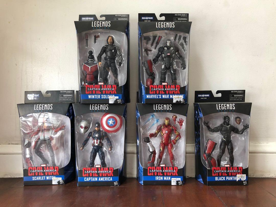 Set Marvel Legends Civil War Giant Man Action Figures Captain America ...