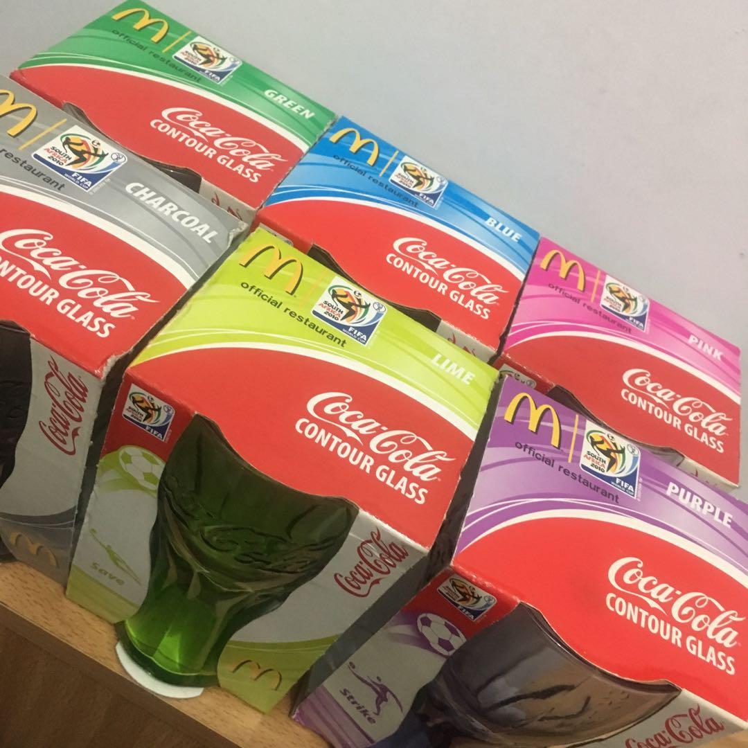 REPRICED! SET OF 6 Coca-Cola Coke Fifa World Cup 2010 Silhouette ...