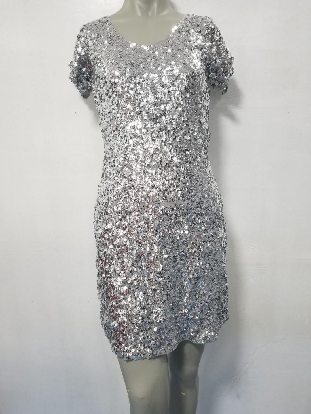 Silver Sequence Dress, Women's Fashion, Dresses & Sets, Dresses on ...