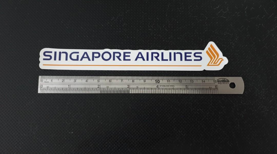 Singapore Airlines logo sticker NEW., Hobbies & Toys, Travel, Travel ...