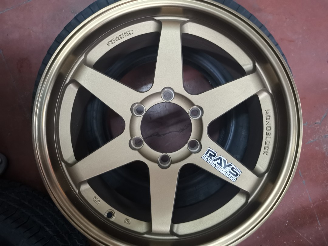 TE37 Mags 18 6 holes, Car Parts & Accessories, Mags and Tires on Carousell