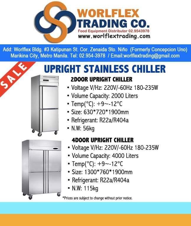 UPRIGHT STAINLESS CHILLER, TV & Home Appliances, Kitchen Appliances ...