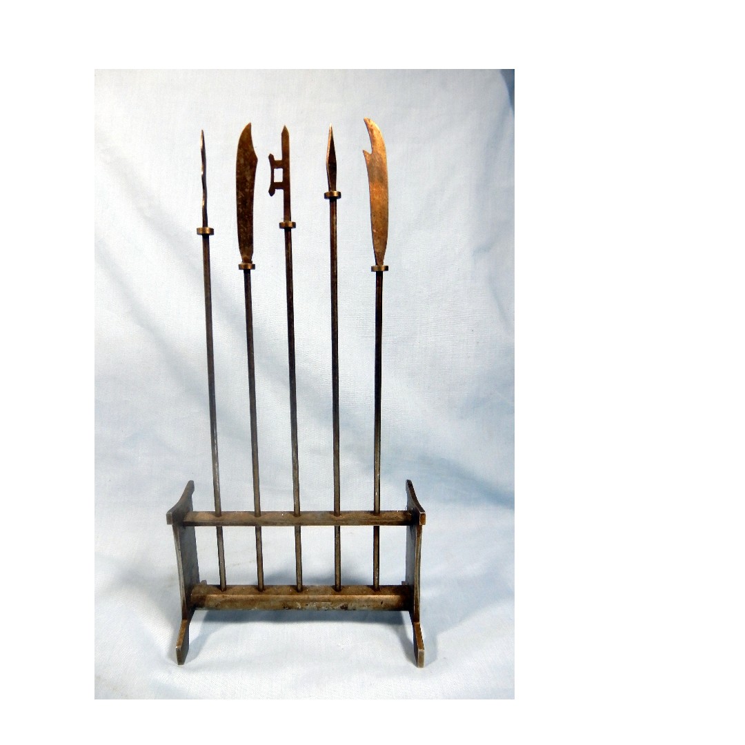 Vintage Miniature Kungfu Wushu Weapon Set of 5 Brass 1940 to 60 u ...