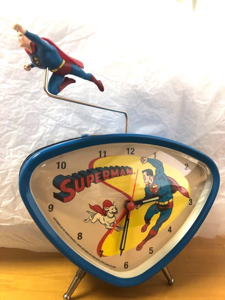 Vintage Superman alarm clock, Hobbies & Toys, Memorabilia ...