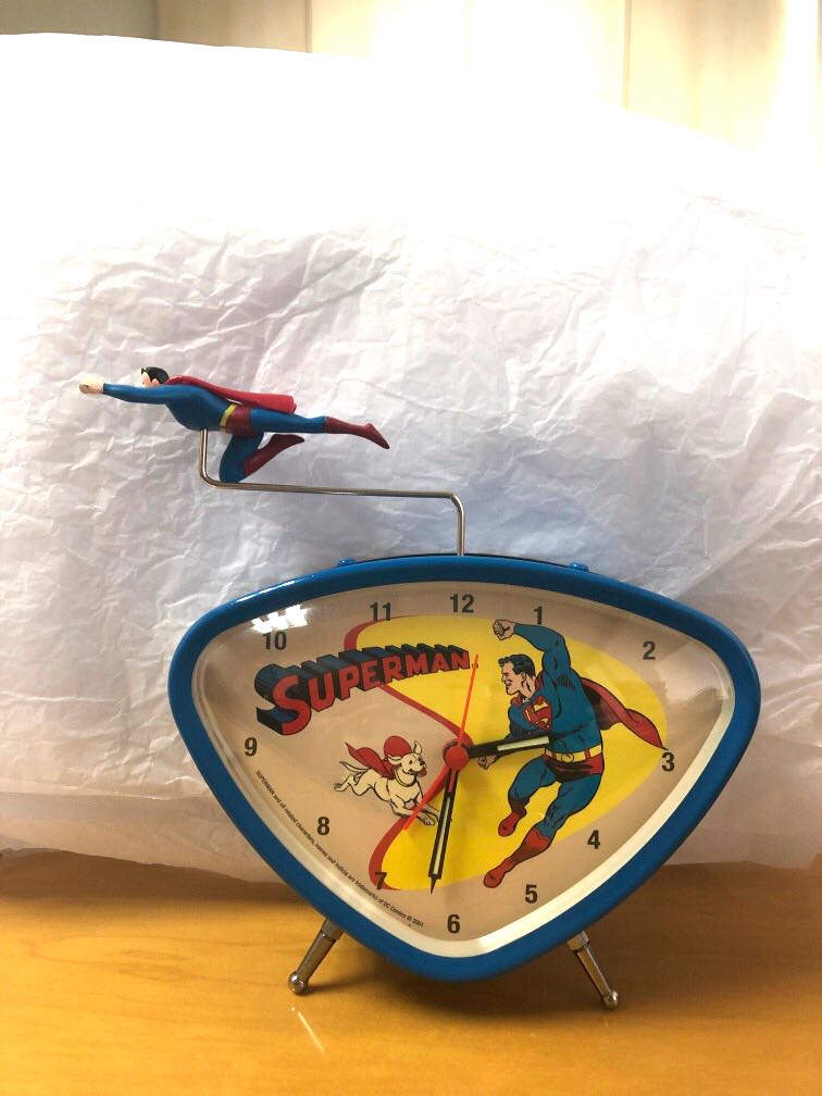 Vintage Superman alarm clock, Hobbies & Toys, Memorabilia ...