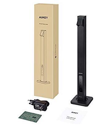AUKEY Desk Light, LED Desk Lamp with Space-Saving Design, Dimmable ...