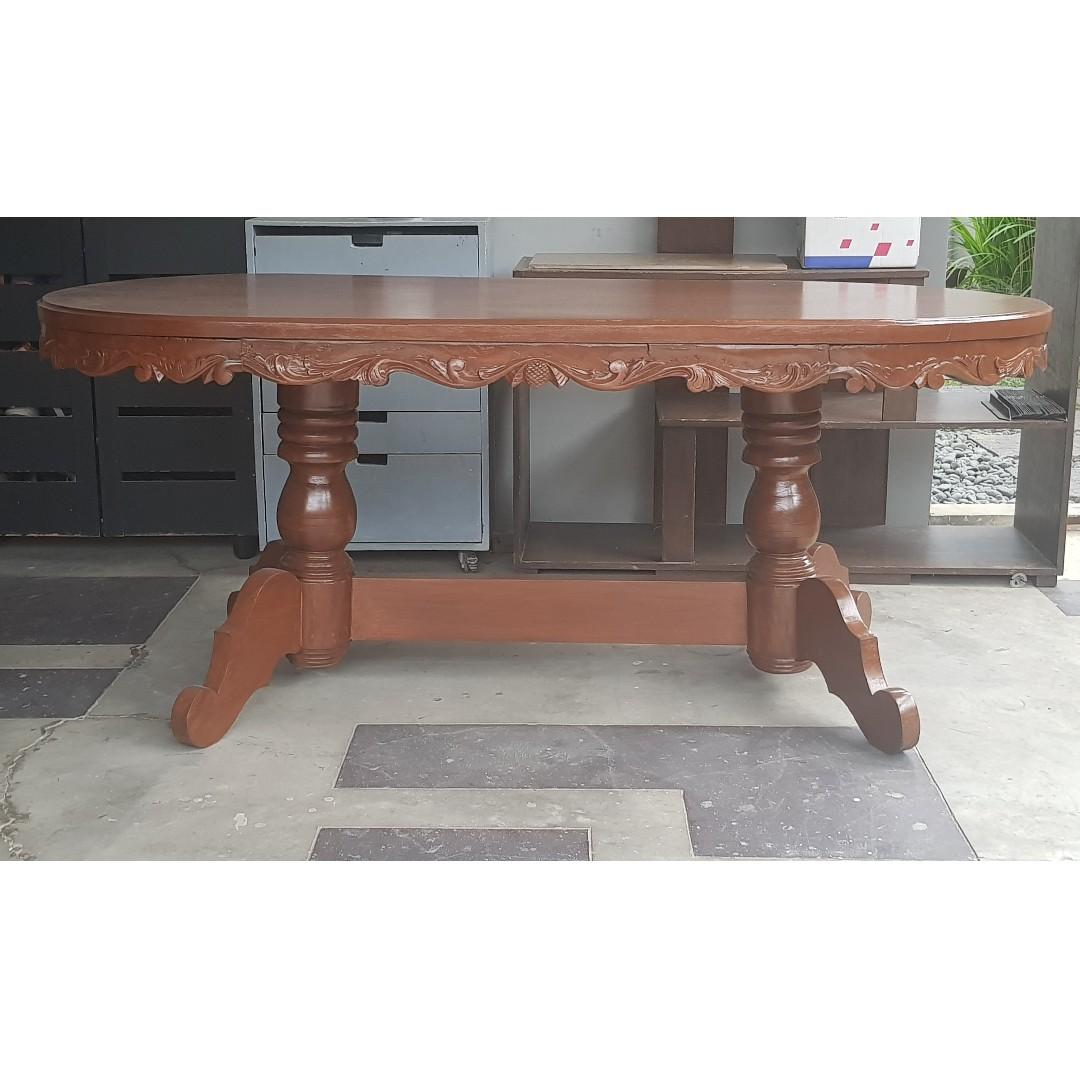 Dining Table, Solid Narra Wood, Furniture & Home Living, Furniture ...