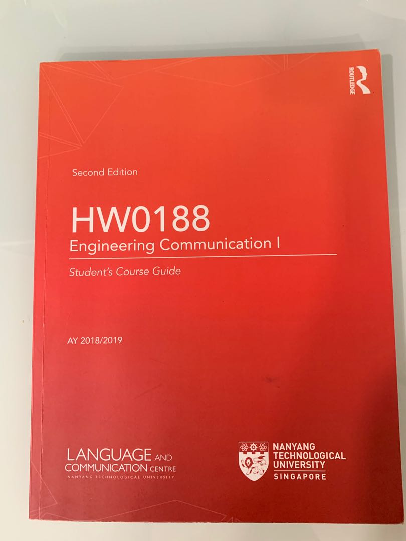 HW0188 Engineering Communication I Textbook, Books & Stationery ...