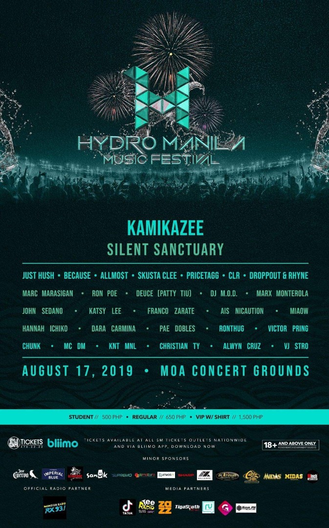 HYDRO MANILA TICKET 2019, Tickets & Vouchers, Event Tickets on Carousell