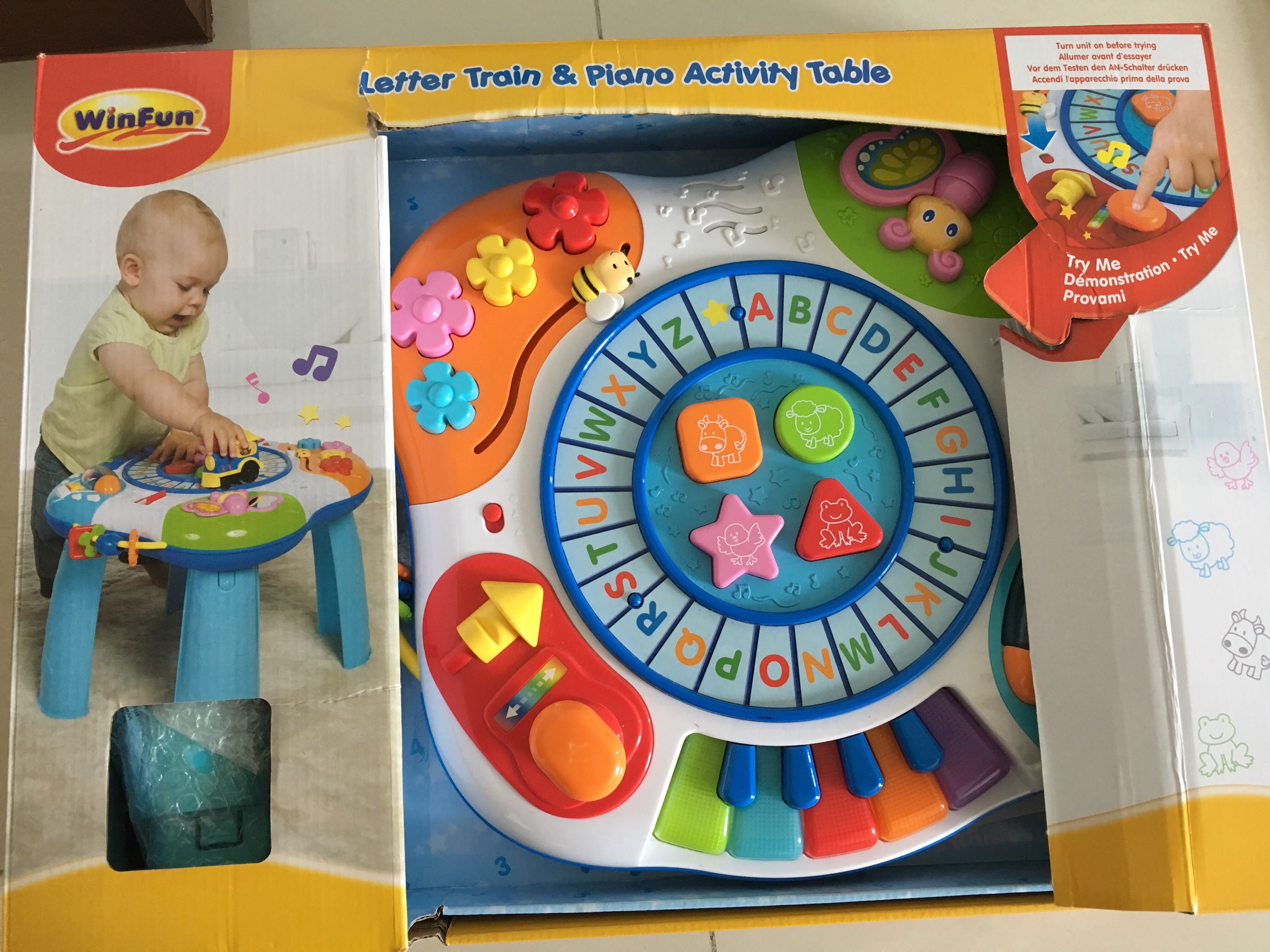 Letter train and Piano activity table, Babies & Kids, Toys & Walkers on ...