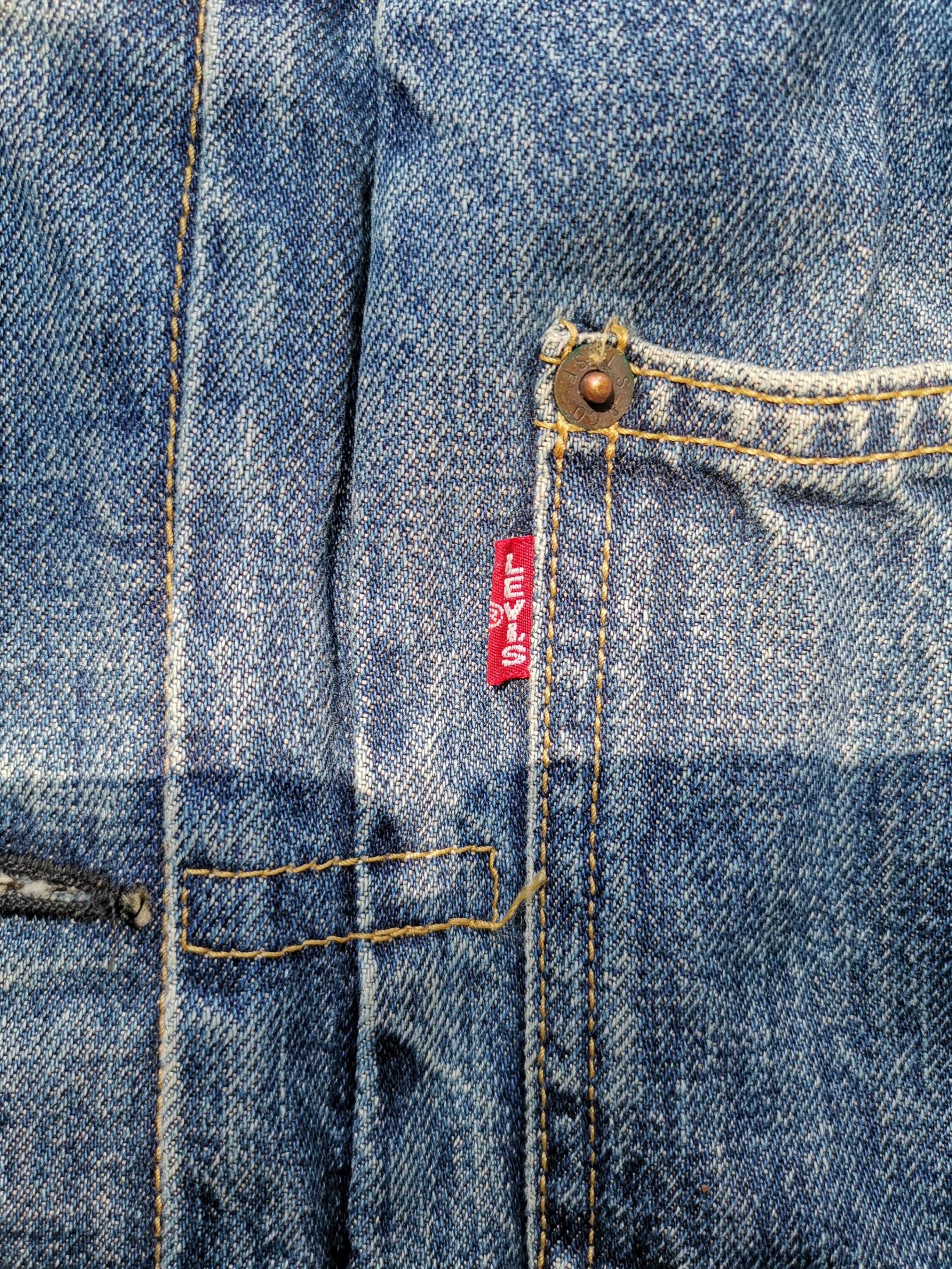 Levis Vintage Clothing Type 1 Danim Jacket Big 'E', Men's Fashion ...