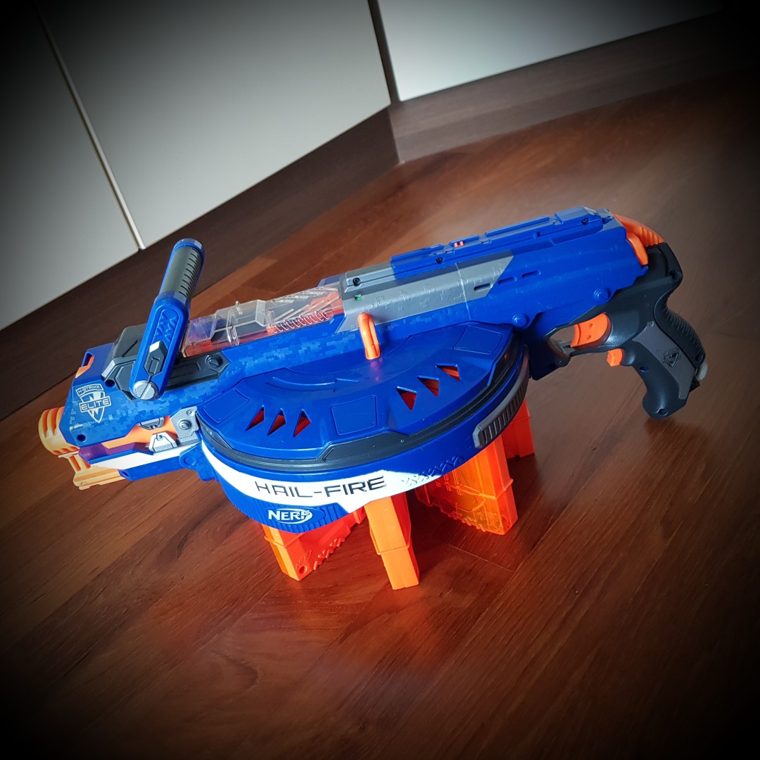 Nerf Hail-Fire, Hobbies & Toys, Toys & Games on Carousell