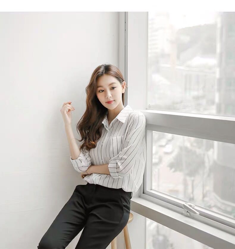 Office White shirt, Women's Fashion, Tops, Shirts on Carousell