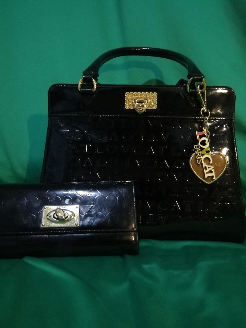 Original Preloved Lovcat bag and wallet bundle from Korea, Women's ...