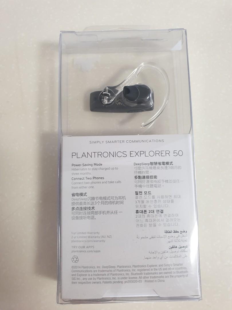 Plantronics Explorer 50 Bluetooth Headset, Audio, Headphones & Headsets ...