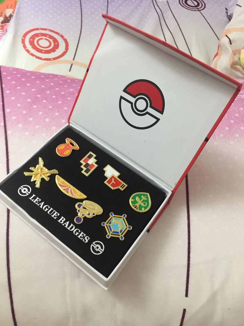 Pokemon League Badges - Kalos Region, Toys & Collectibles, Lainnya di ...