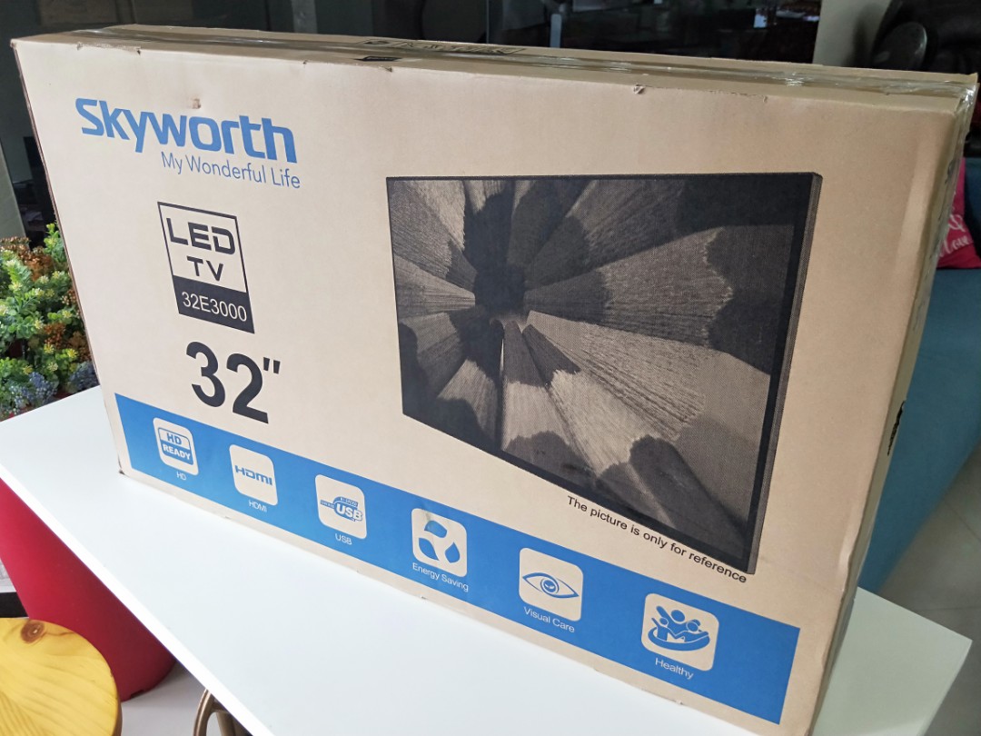 Skyworth 32" LED TV with wall mount bracket, TV & Home Appliances, TV ...