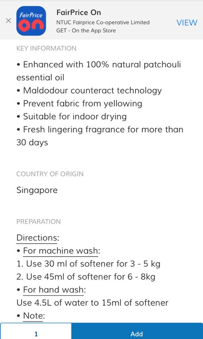 Sofsil Ultra Concentrated Fabric Softener - Anti-Odour X 7, Furniture ...